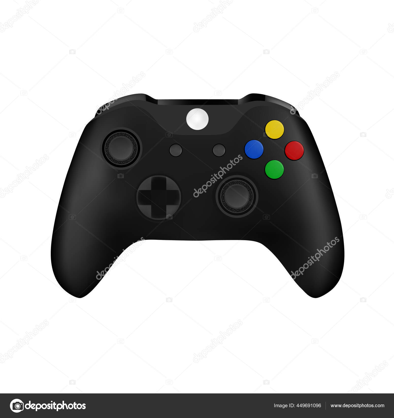 Game Controller Vector Joystick Vector Illustration Gamepad Game Console Joystick Stock Vector ...