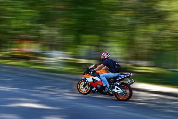 Motorcycle rider — Stock Photo © akarelias #3416613