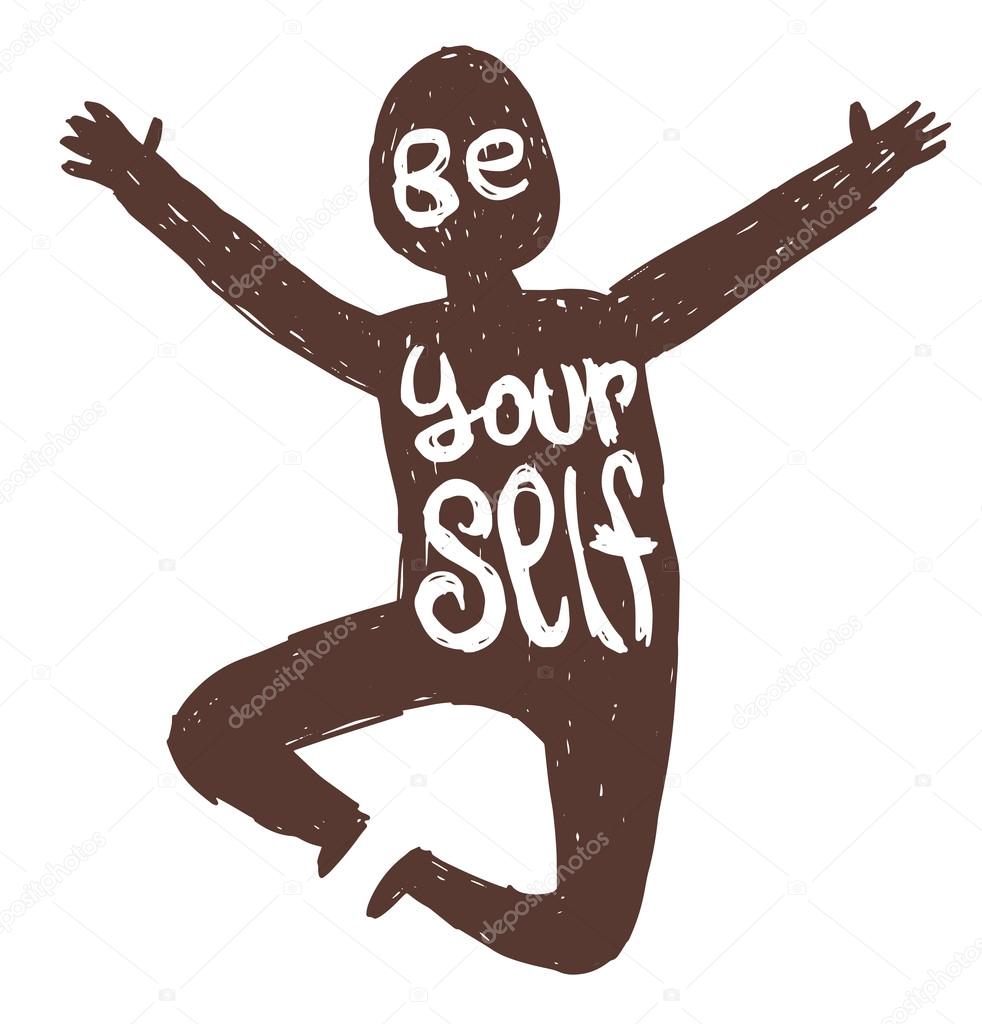 Motivational card "Be yourself" Stock Illustration by ©IvanNikulin ...