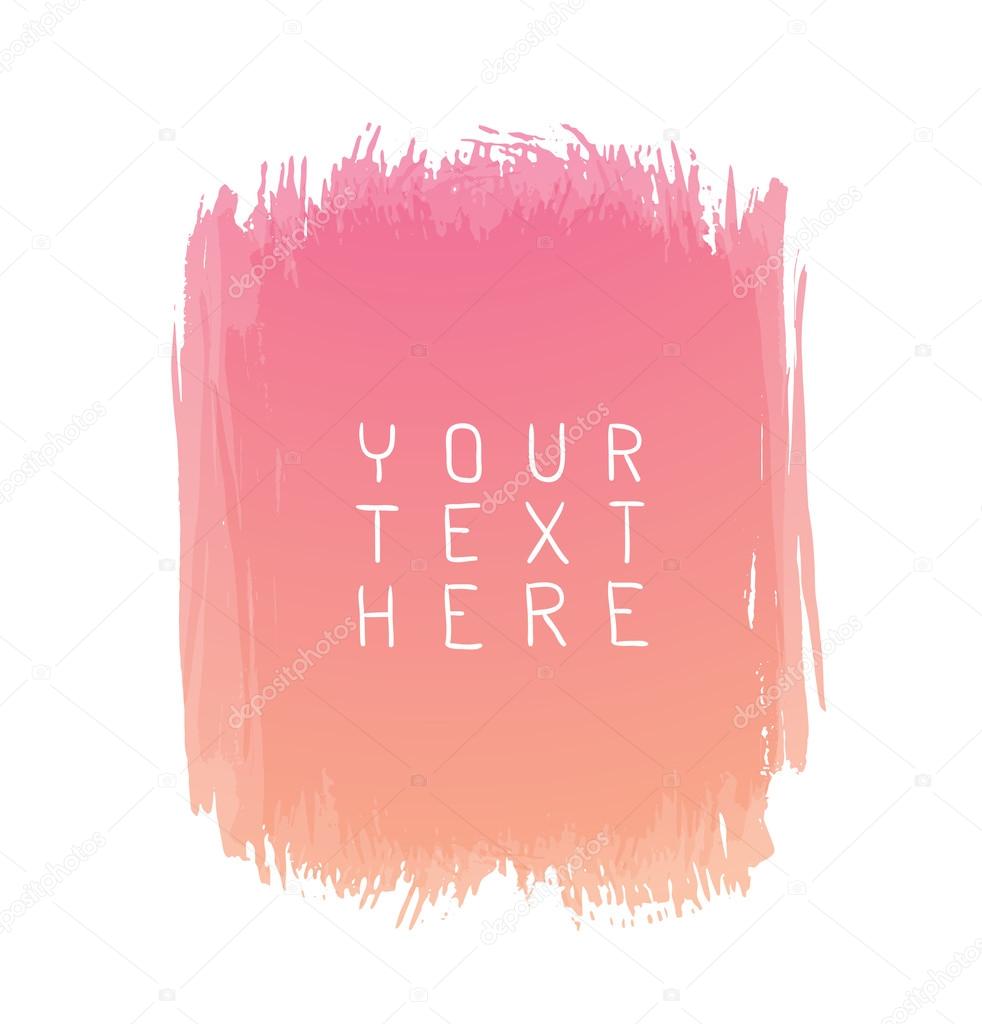 Watercolor background, pink square — Stock Vector © IvanNikulin #113487418