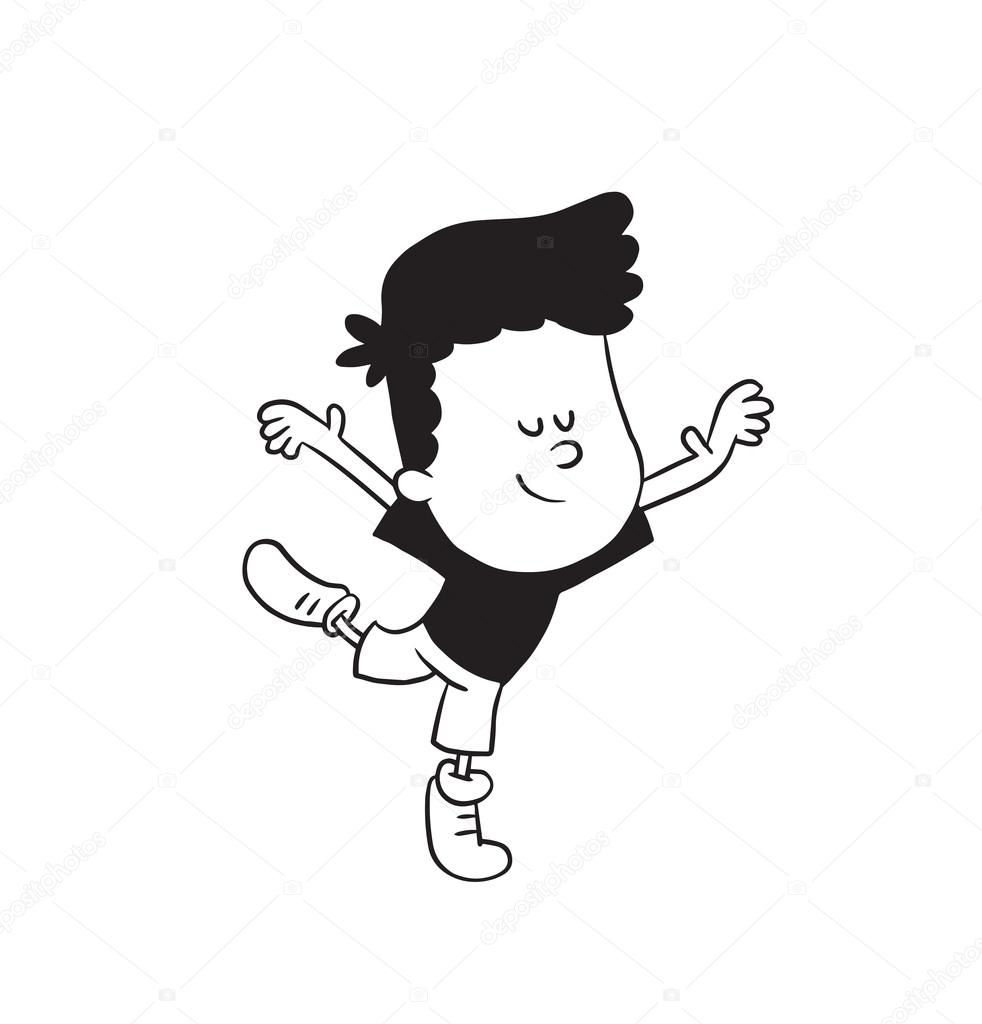 Dancer Cartoon Boy