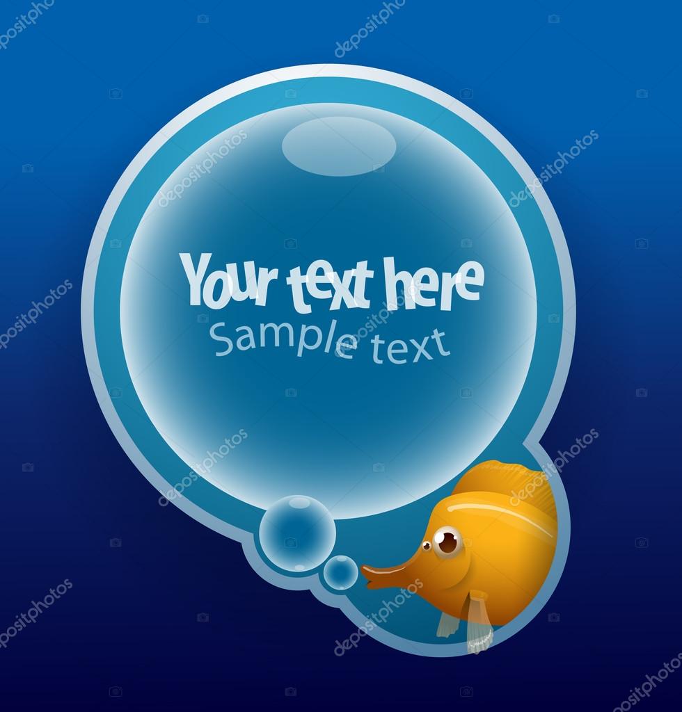 Yellow cartoon tropical fish banner Stock Illustration by ©IvanNikulin ...