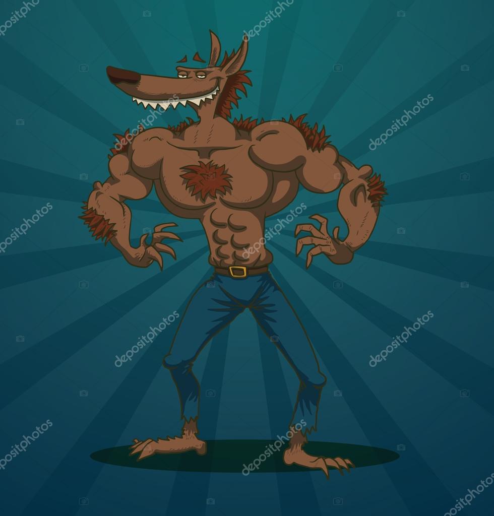 Funny macho man wolf Stock Vector Image by ©IvanNikulin #87666262
