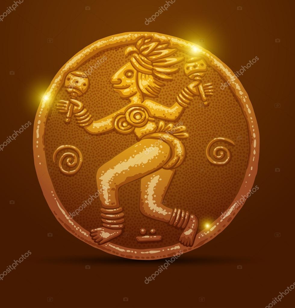 Ancient gold coin Stock Vector by ©IvanNikulin 88013222