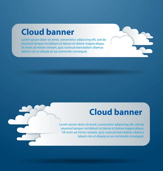 Rectangular glossy banners on clouds Stock Vector Image by ©trialhuni ...