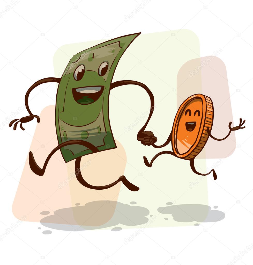Funny money banknote and coin Stock Vector Image by ©IvanNikulin #88365980