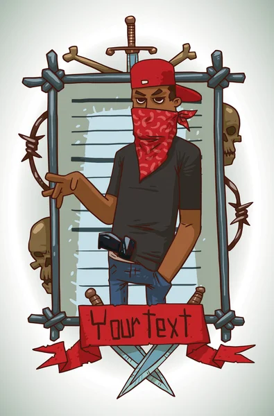 Angry gun man Vector Art Stock Images | Depositphotos