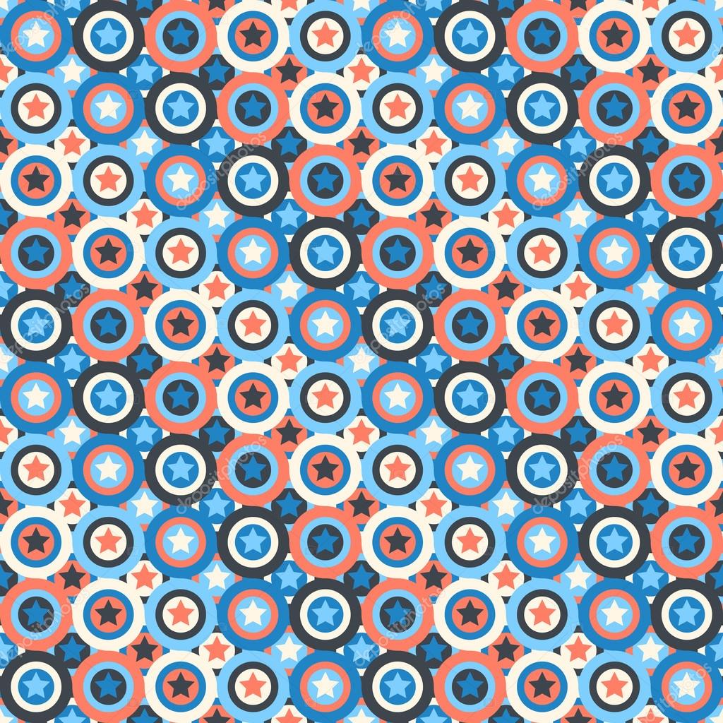 Seamless circle star pattern Stock Vector Image by ©BeatWalk #53111575
