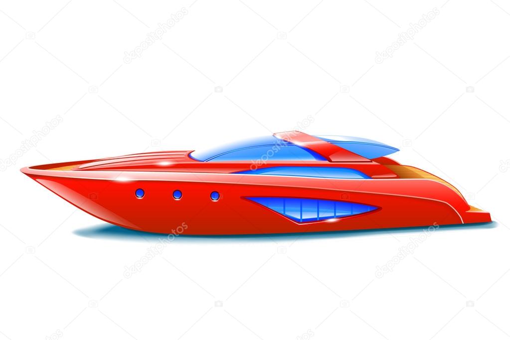 Red boat Stock Vector Image by ©IfH85 #60774695