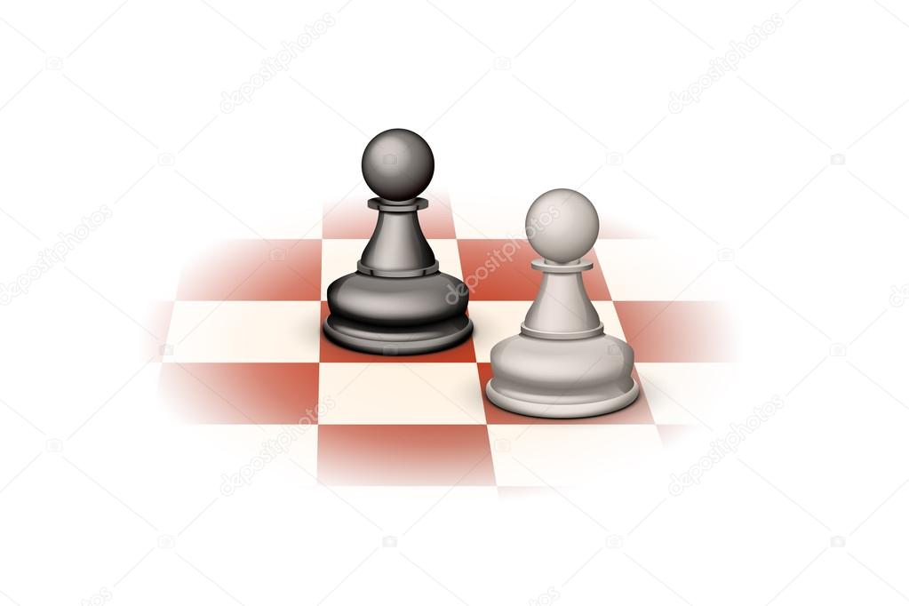 Two pawns Stock Vector Image by ©IfH85 #74012543