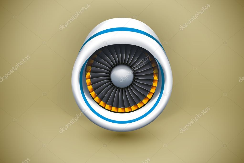 Blue tone jet engine blades closeup Stock Vector Image by ©IfH85 #75976081