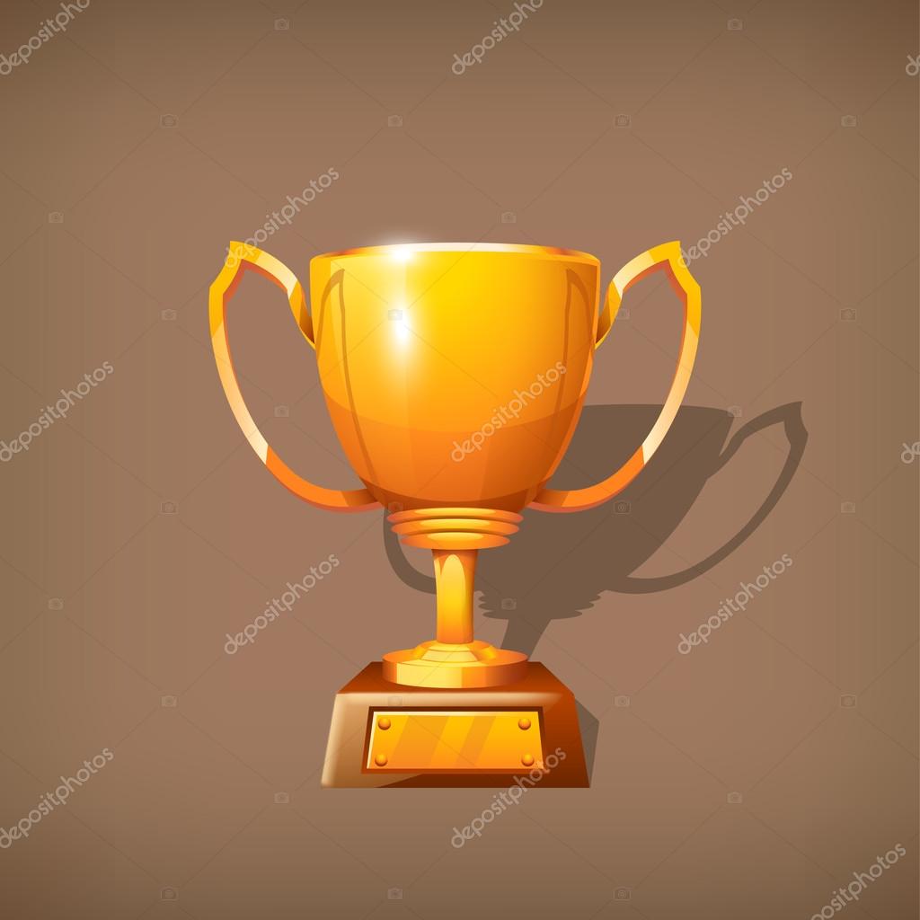 Gold cup Stock Vector by ©IfH85 76583029