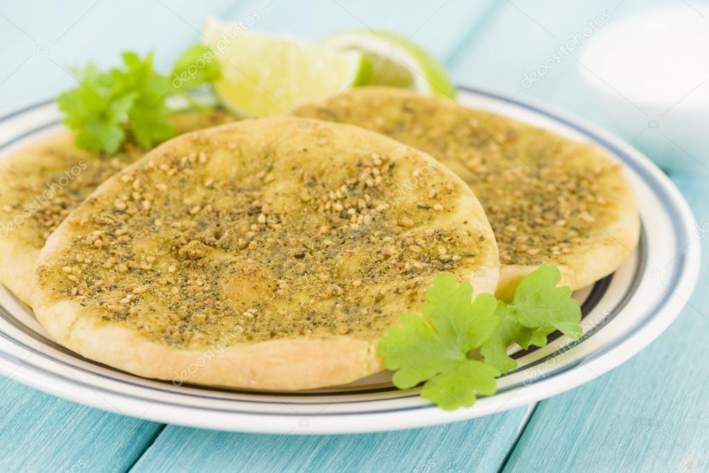 Zaatar Manakish — Stock Photo © paulbrighton #59115411