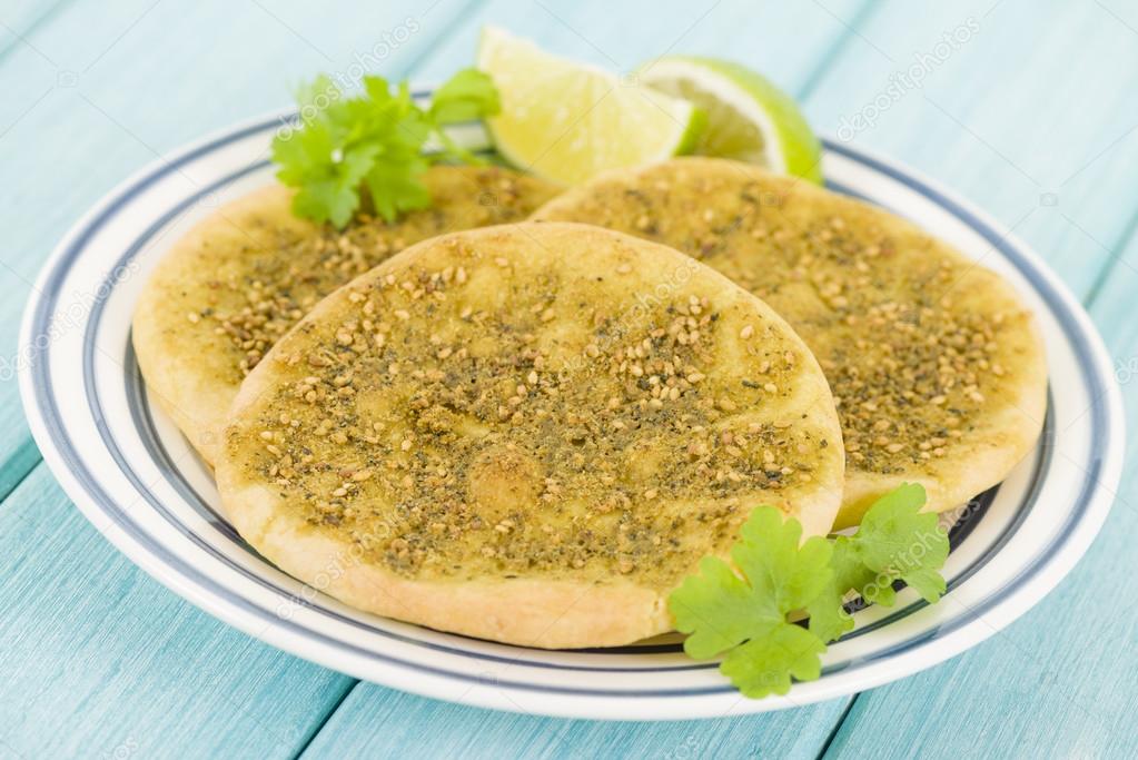 Zaatar Manakish — Stock Photo © paulbrighton #59115611