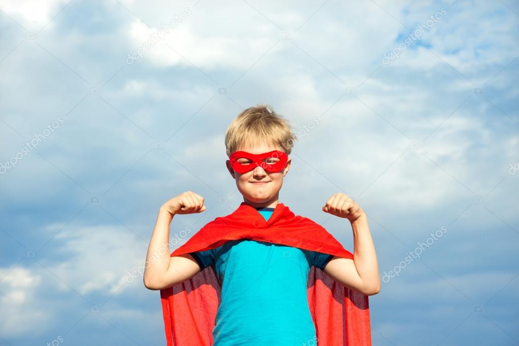 Superhero boy (superman) Stock Photo by ©Mizina 115557672