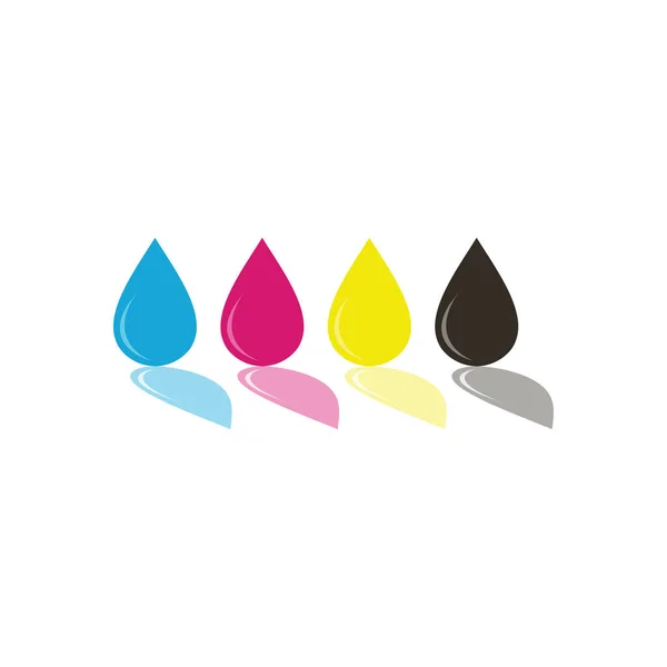 Cmyk Color Drop Logo Design Vector Stock Vector by ©Drijimedia 413311134