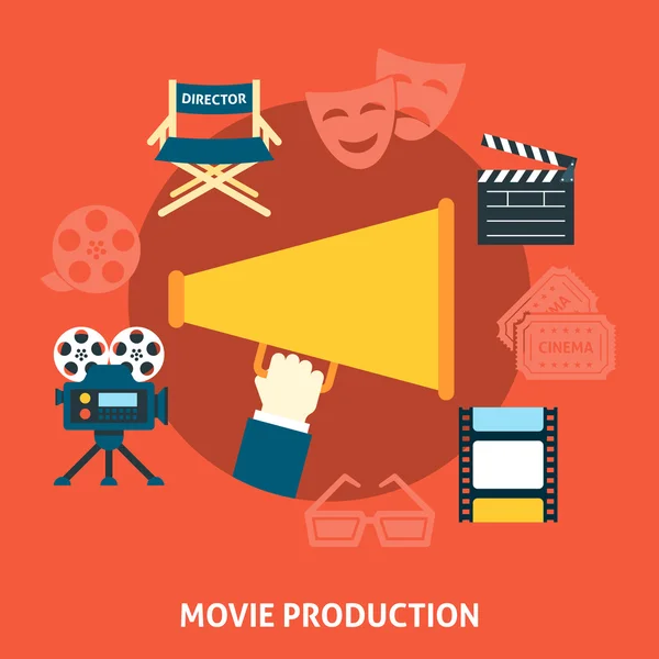 Movie production background Vector Art Stock Images | Depositphotos
