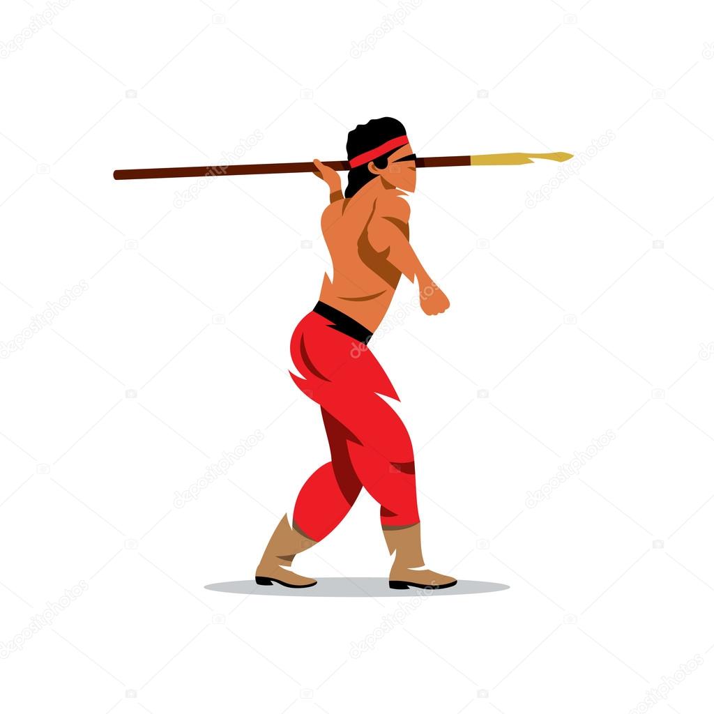 Vector Injun Cartoon Illustration. Stock Vector by ©steinar14 114042920