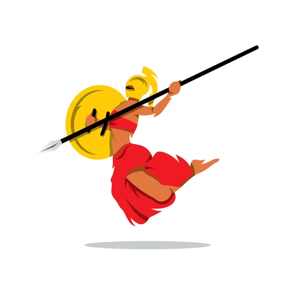 Warrior woman illustration Vector Art Stock Images | Depositphotos