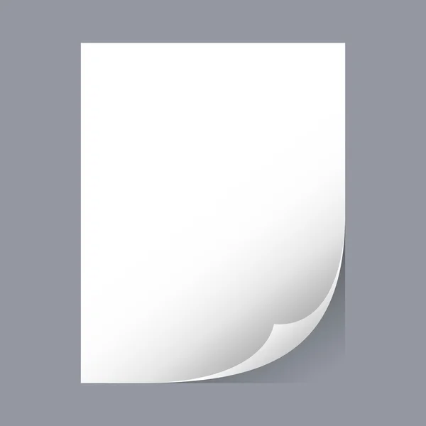 Single Paper Page with Folding Corner Stock Vector Image by ©giraphics ...