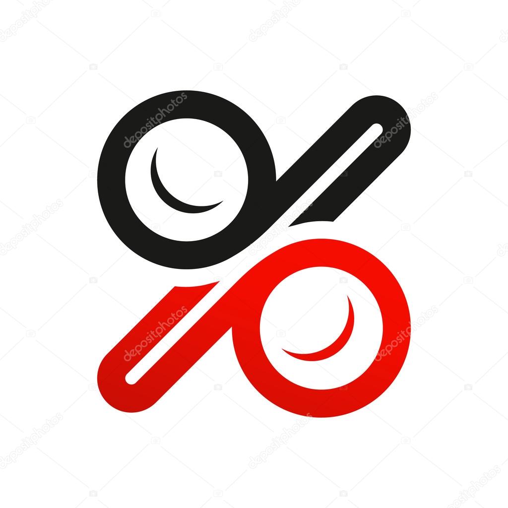 Percent sign logo | Percent sign logo — Stock Vector © steinar14 #62907693