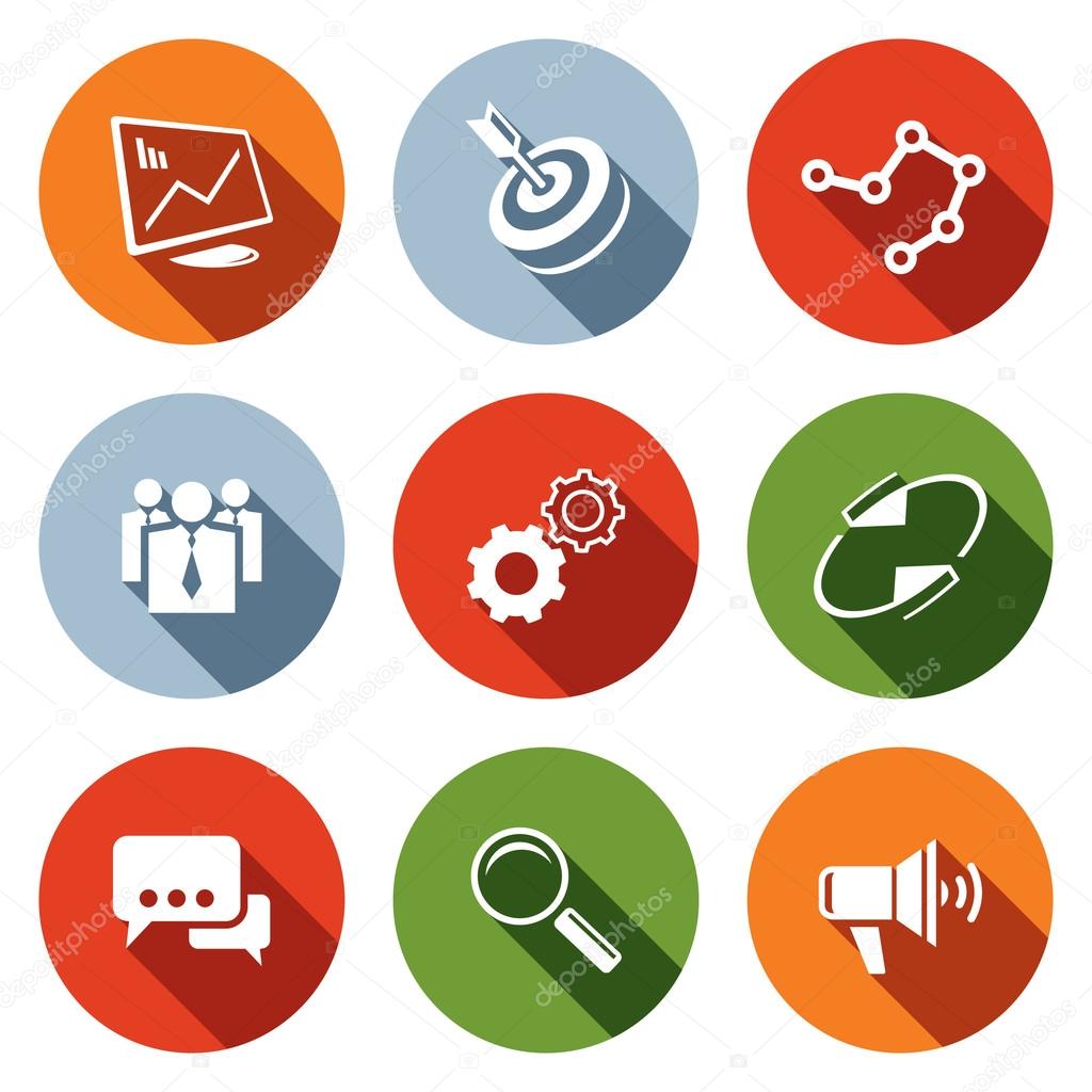 Marketing, business icon collection Stock Vector Image by ©steinar14 ...