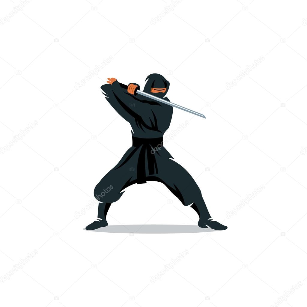 Ninja fighter sign — Stock Vector © steinar14 #69209423