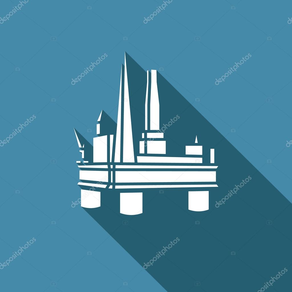 Offshore Oil Platform icon. Stock Vector Image by ©steinar14 #72237389