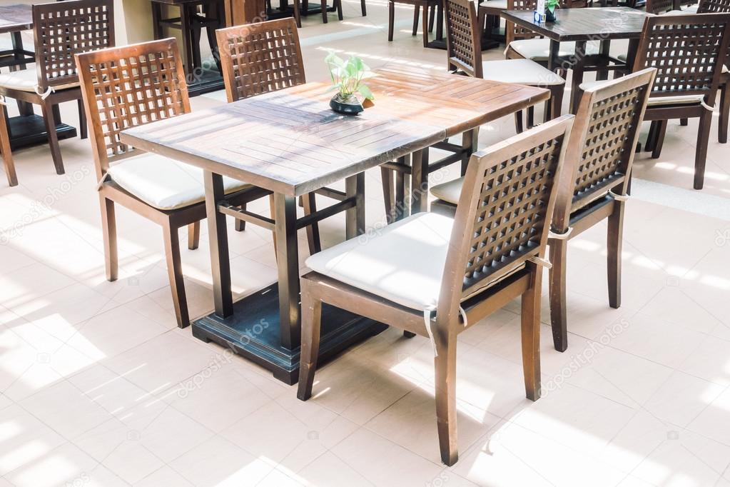 Empty table and chair — Stock Photo © mrsiraphol #109402814