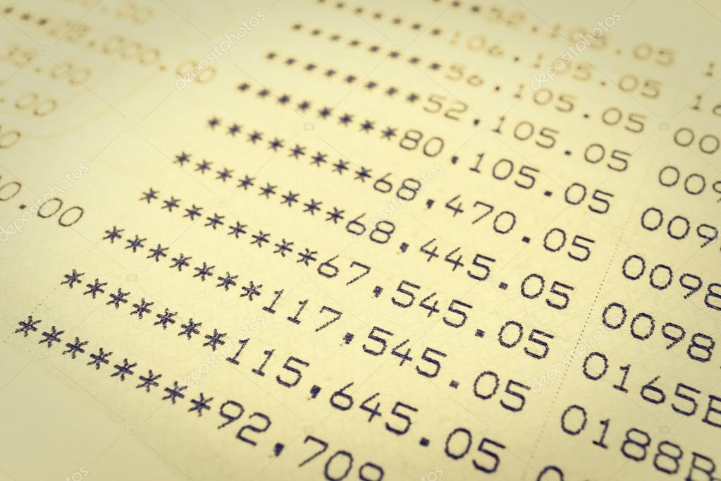 Book bank statement account Stock Photo by ©mrsiraphol 111645356