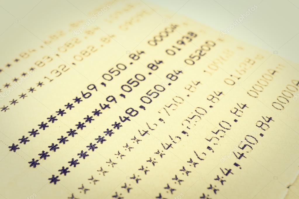 Book bank statement account Stock Photo by ©mrsiraphol 115173232