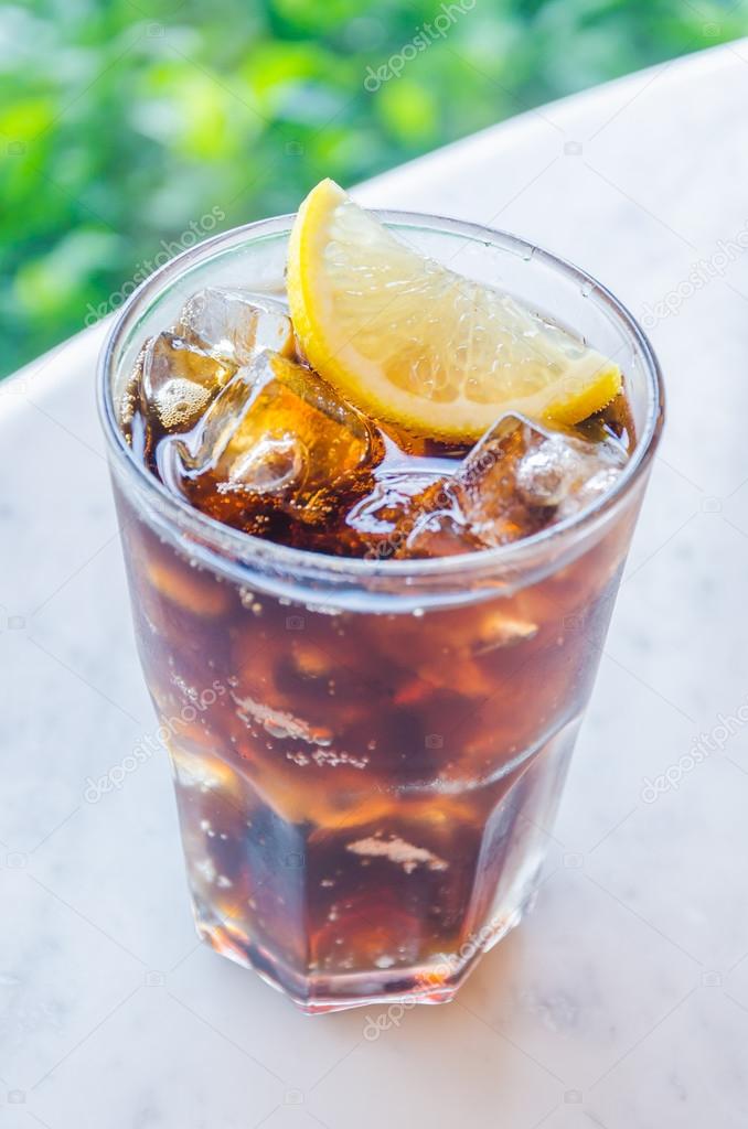Cola lemon glass Stock Photo by ©mrsiraphol 51861507