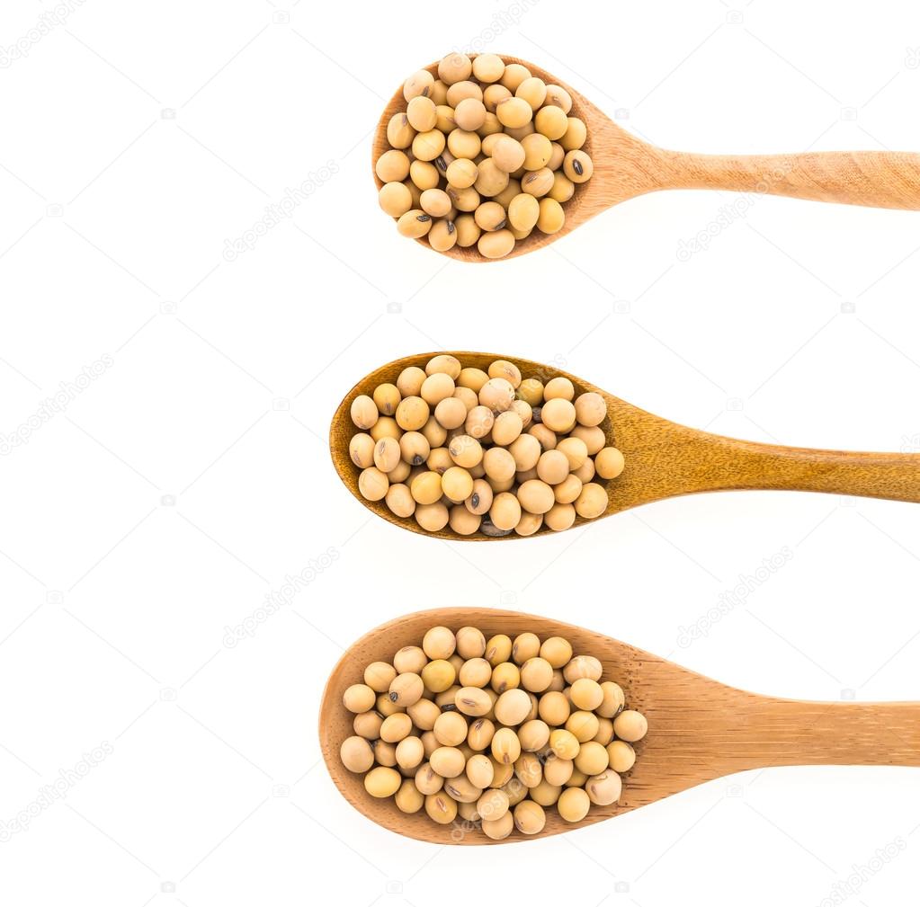 Soja aislada sobre fondo blanco: fotografía de stock © mrsiraphol ...