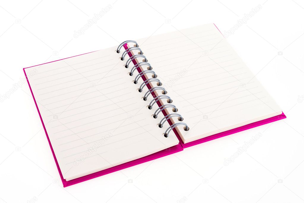 Pink note book Stock Photo by ©mrsiraphol 57581091