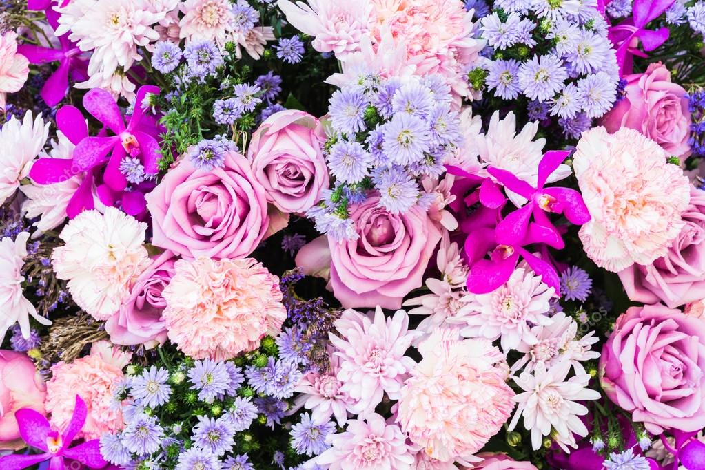 Colorful floral background — Stock Photo © mrsiraphol #60870815