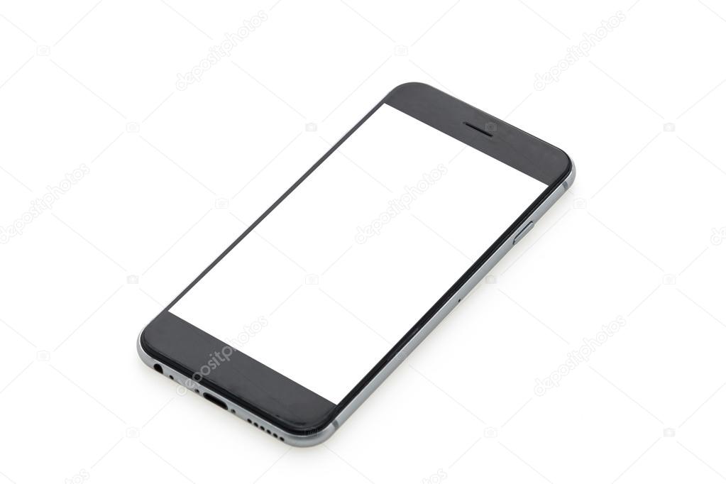 Smartphone isolated on white — Stock Photo © mrsiraphol #77177759