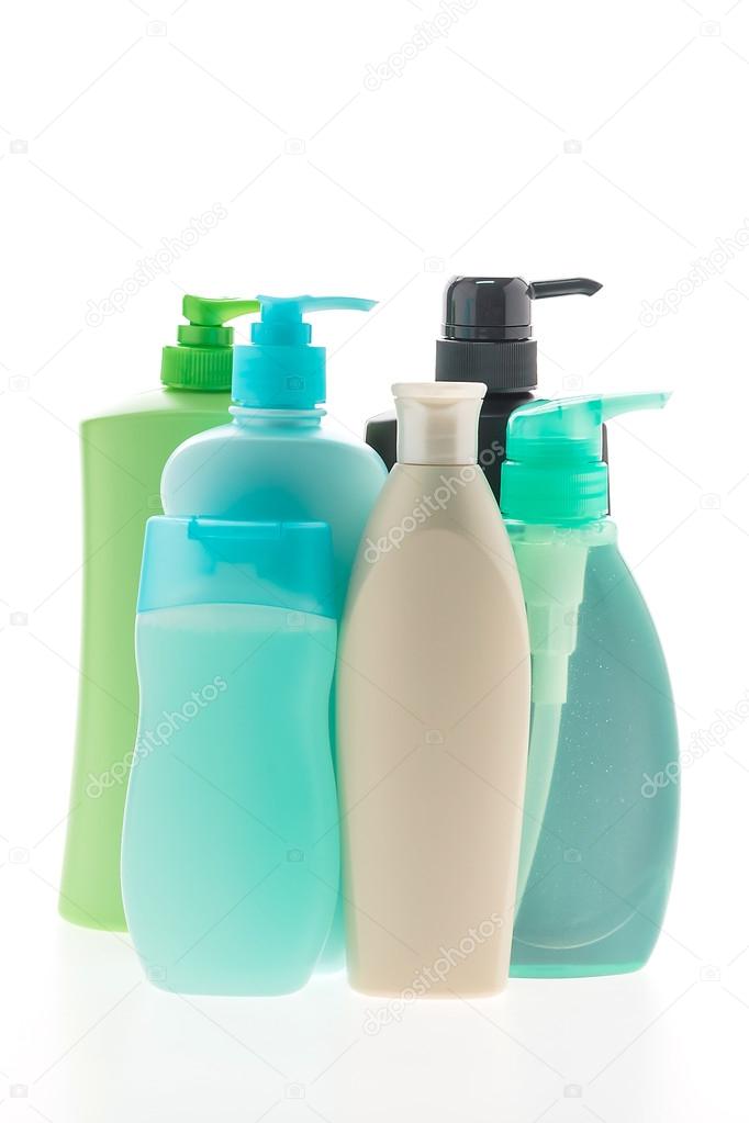 Blank lotion bottles Stock Photo by ©mrsiraphol 79191320