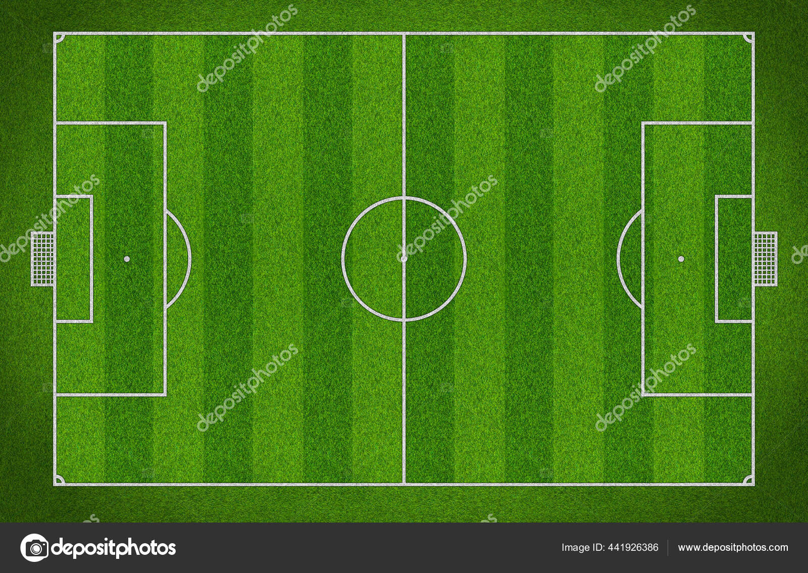 Real Soccer Field Top View