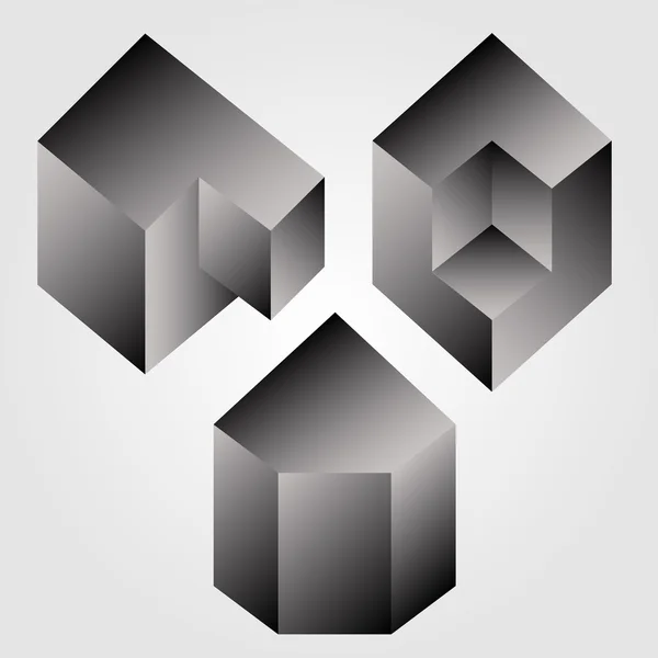 Isometric object- architectural logo-axonometric view Stock Vector ...