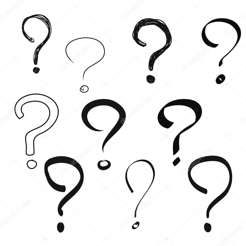 Black Question mark hand drawn vector set — Stock Vector © chanisorn99 ... Black Question mark hand drawn vector set — Stock Vector © chanisorn99 ...