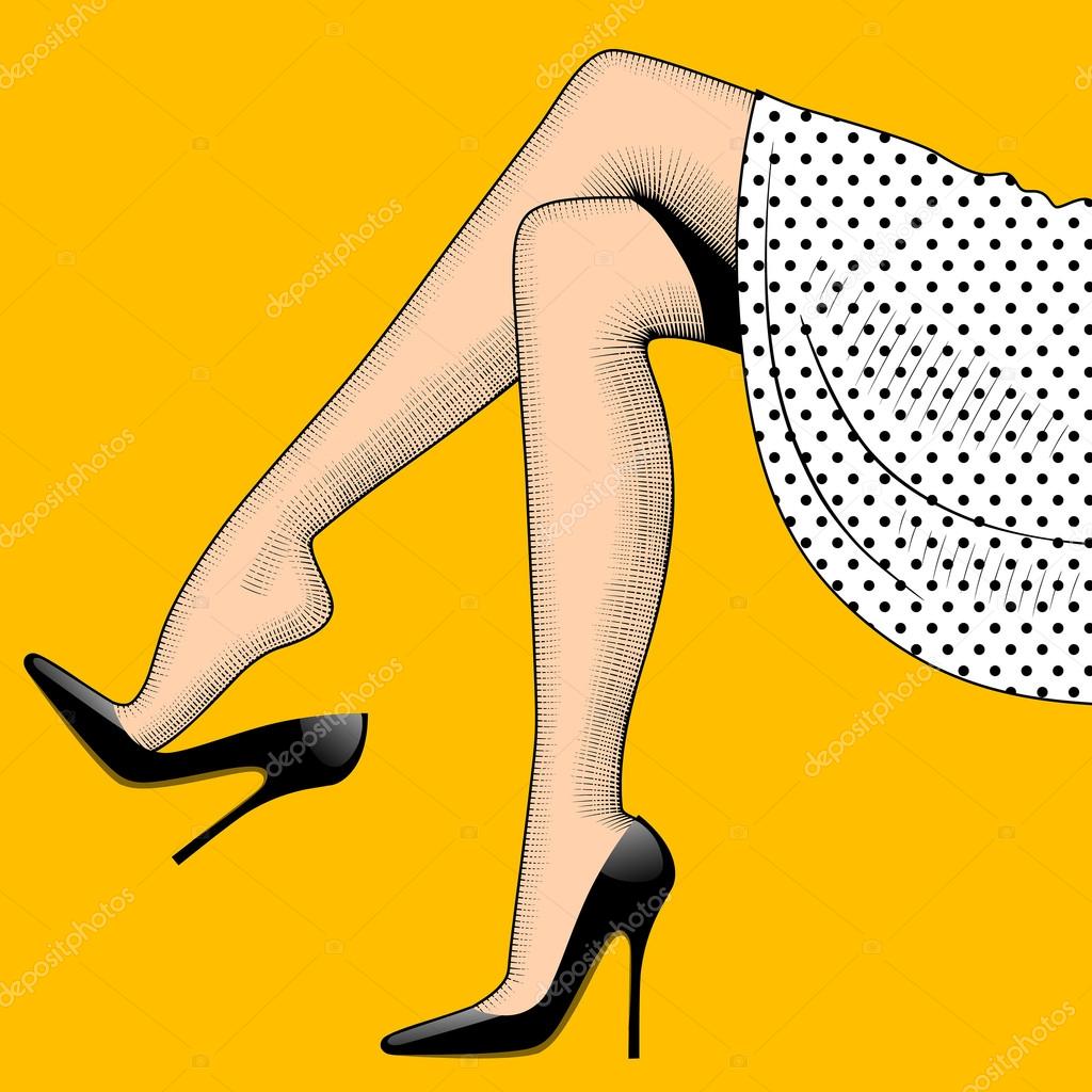 Black High Heel Illustration