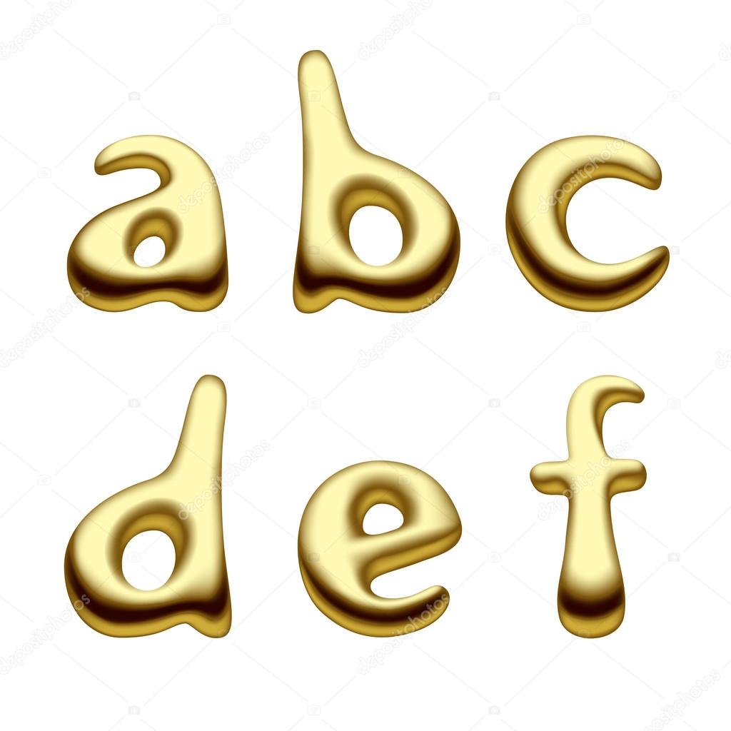 Gold alphabet letters Stock Vector Image by ©maystra #54813901