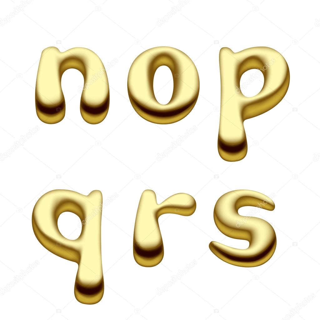 Gold alphabet letters Stock Vector Image by ©maystra #54814317