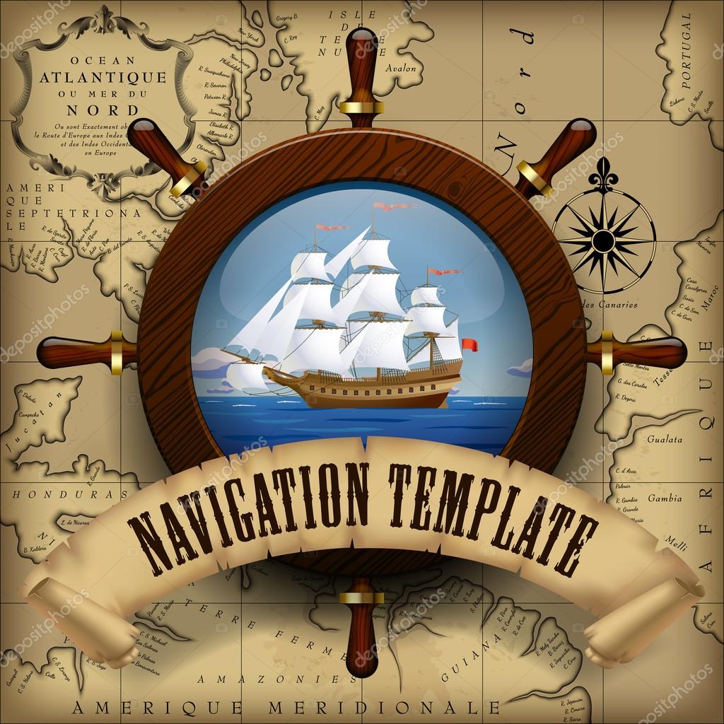 Navigation template Stock Vector by ©maystra 73415091