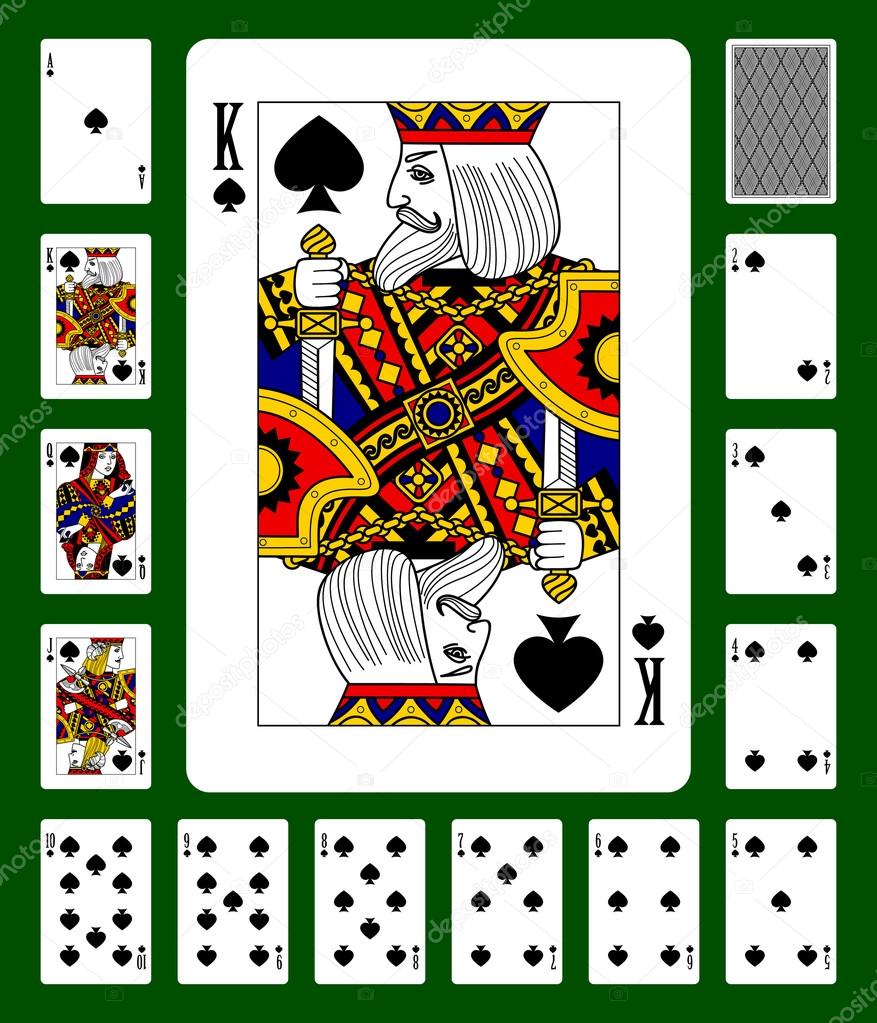 Spades suit playing cards Stock Vector by ©maystra 89002434