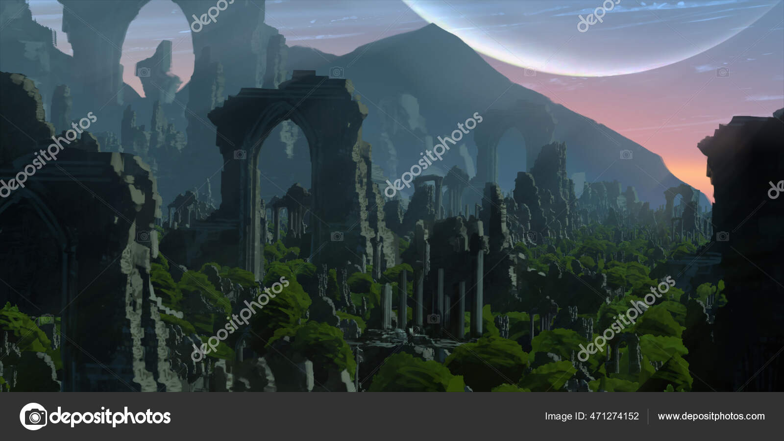 Rendered Illustration Beautiful Landscape — Stock Photo © nordenworks ...