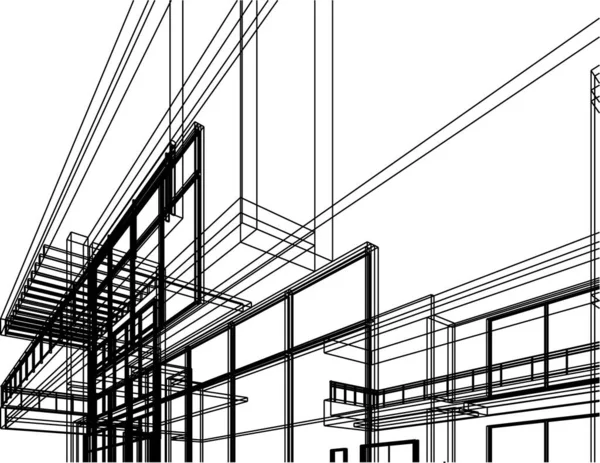 Abstract Drawing Lines Architectural Art Concept Minimal Geometrical ...