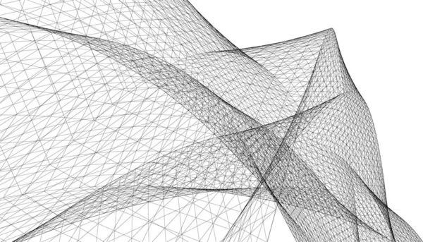 Abstract Drawing Lines Architectural Art Concept Minimal Geometrical ...