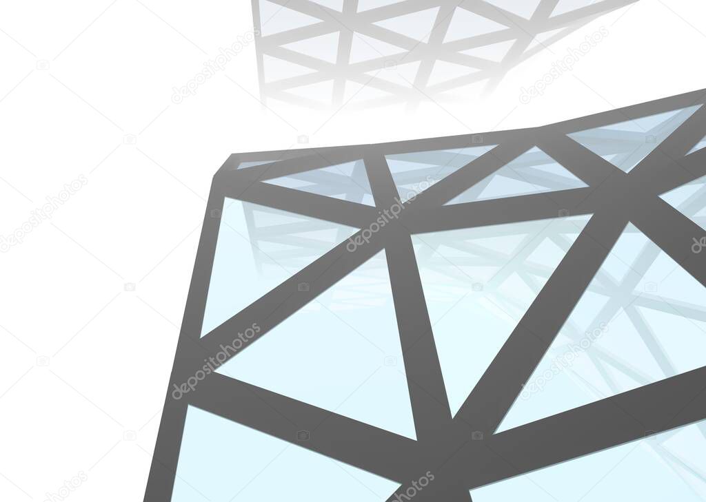 líneas abstractas de dibujo en concepto de arte arquitectónico, formas ...