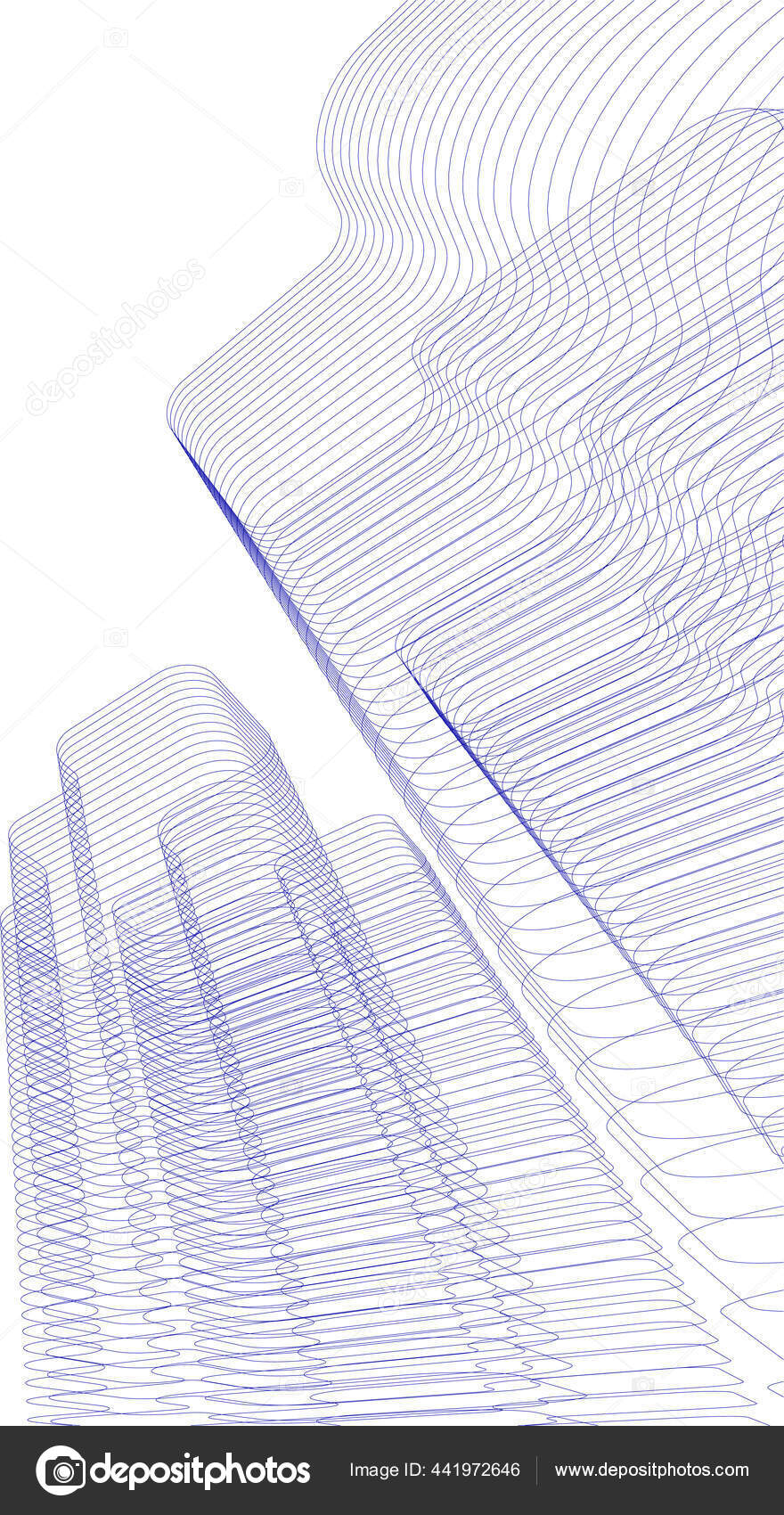Abstract Drawing Lines Architectural Art Concept Minimal Geometrical ...